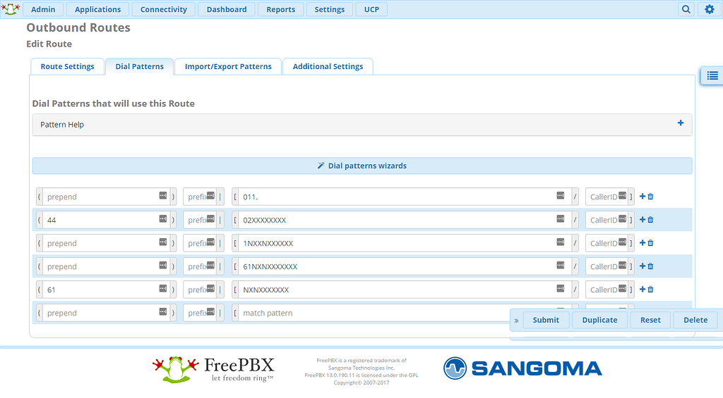 Dial pattern matches problem - General Help - FreePBX Community Forums