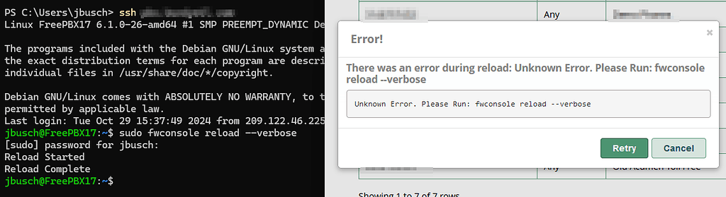 FreePBX 17 upgrade cannot Apply Config in GUI - Installation / Upgrade - FreePBX Community Forums
