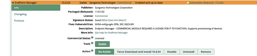 Freepbx 15 endpoint update version weirdness - Applications / Modules - FreePBX Community Forums