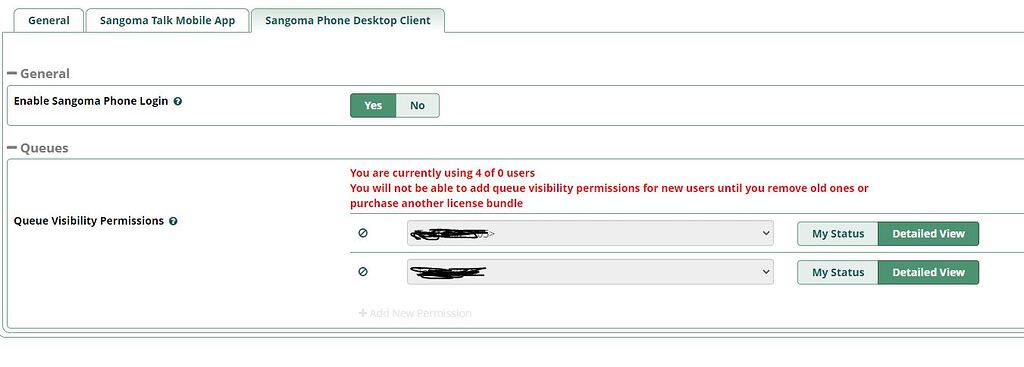 Queue Visibility Permissions - Sangoma Talk / Software Phone - FreePBX Community Forums