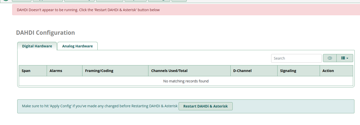 How to install Dahdi Config FreepBX17 - Applications / Modules ...