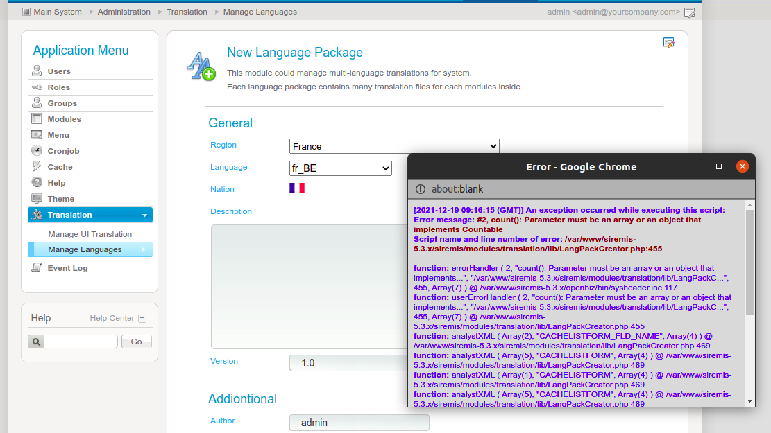 How To Change Language In Siremis Web Interface Integration FreePBX Community Forums